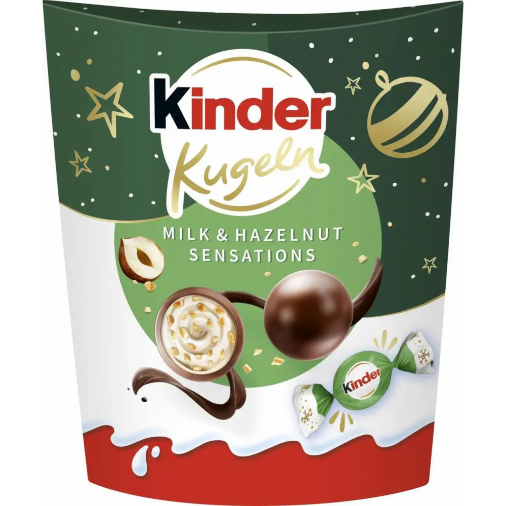 Шоколадные Яйца Kinder Kugeln Milk & Hazelnut Bits Sensations 90 г